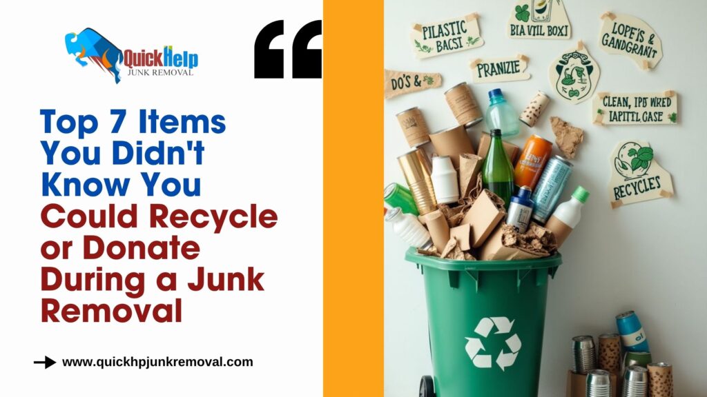 7 Genius Items to Recycle or Donate During Junk Removal